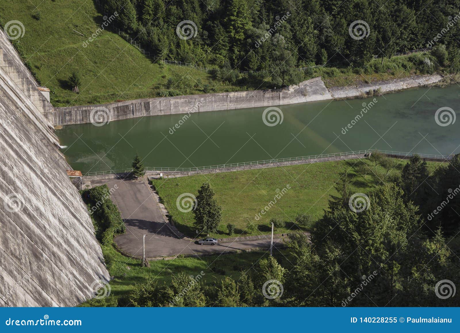A View of Bicaz Dam on August 09, 2018 in Bicaz Editorial Image - Image ...