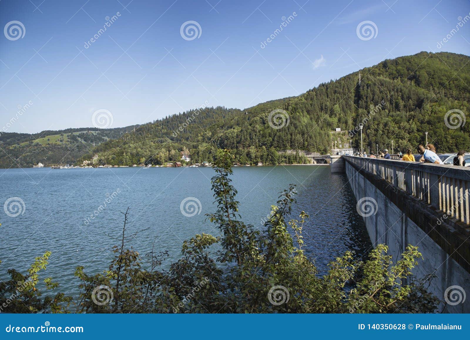 A View of Bicaz Dam on August 09, 2018 in Bicaz Editorial Stock Photo ...
