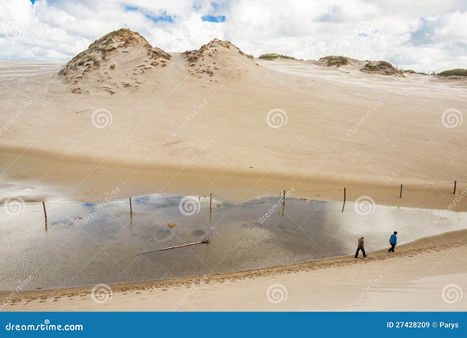 View from Big Dune - Leba, Poland. Stock Image - Image of sandbank ...