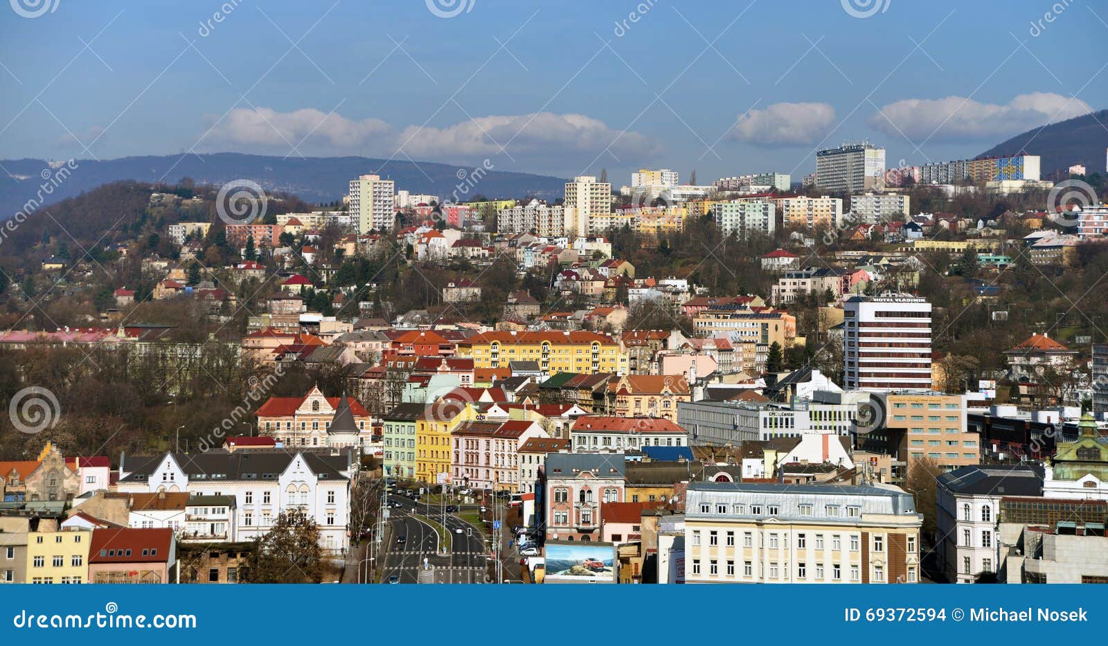 View for Big Town Usti Nad Labem Editorial Stock Image - Image of ...