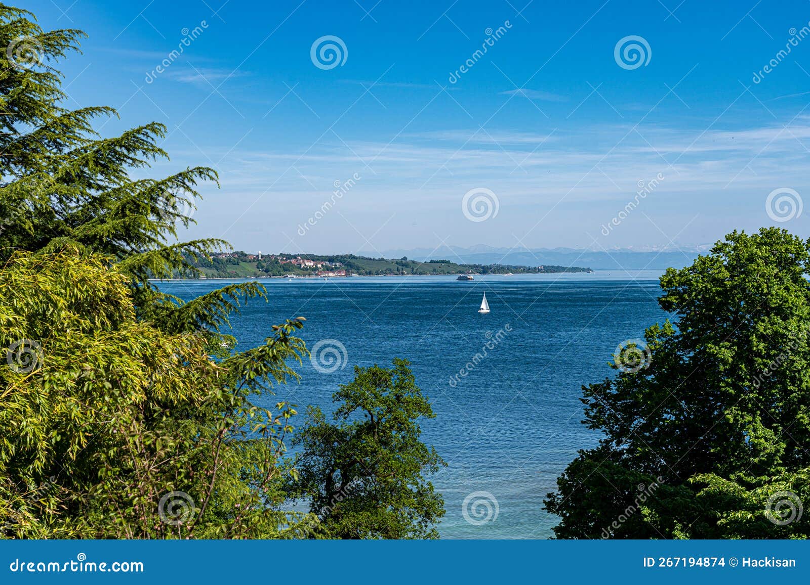 View of the Biggest German Lake Called Lake Constance Stock Photo ...
