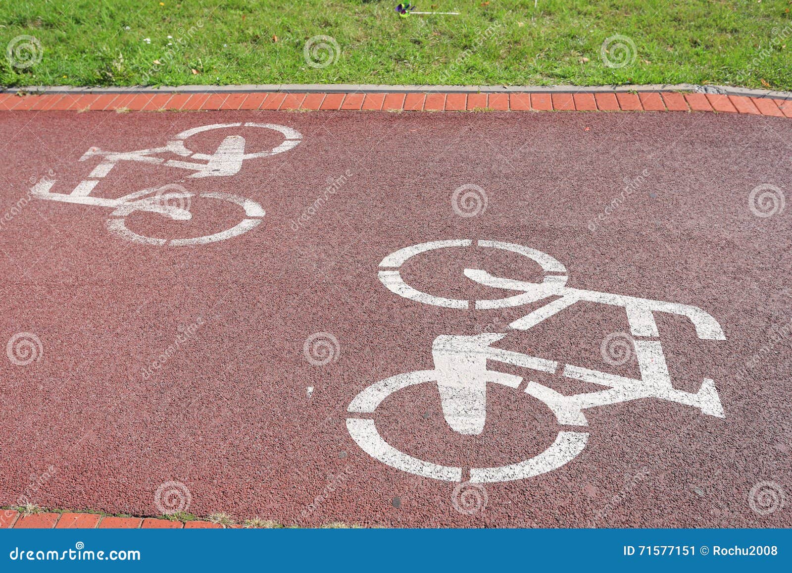 View of the Bike Lane / Traffic Sign Stock Image - Image of font ...