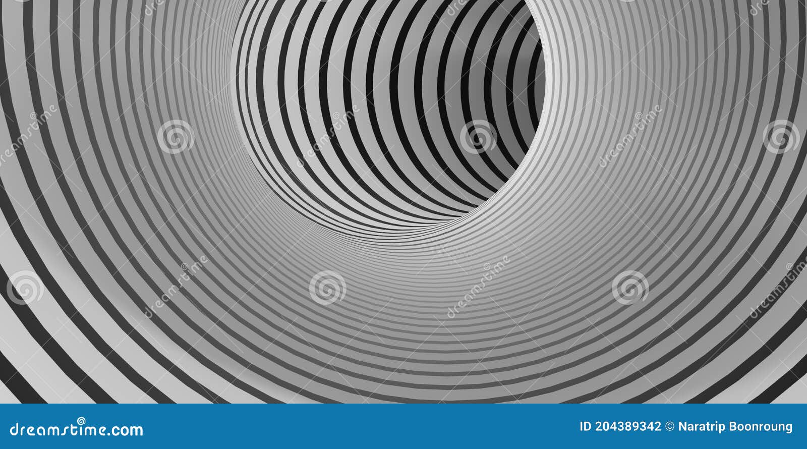 A View of Black and White Placed in a Deep Circle a Spiral Pattern in a ...