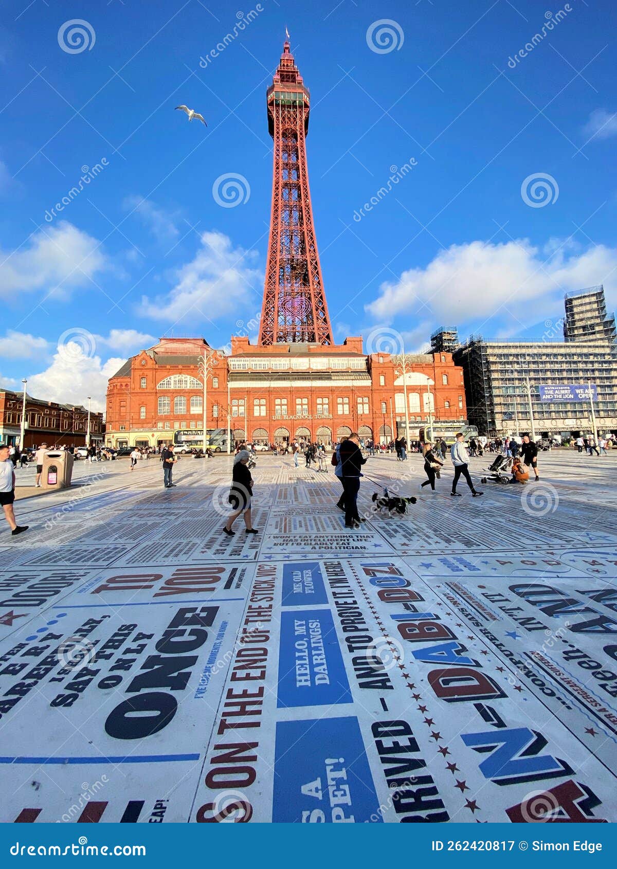 A view of Blackpool Tower editorial photography. Image of beech - 262420817