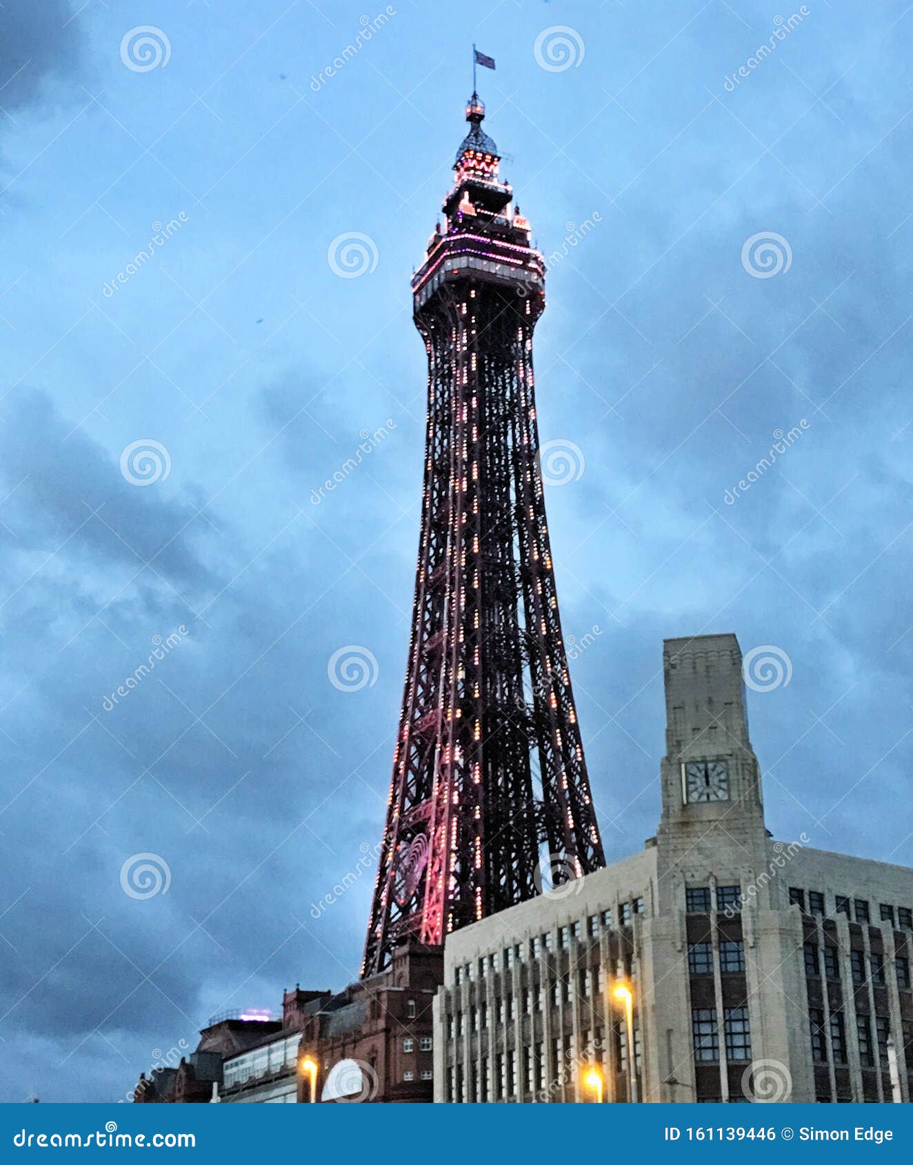 A view of Blackpool Tower stock photo. Image of nature - 161139446