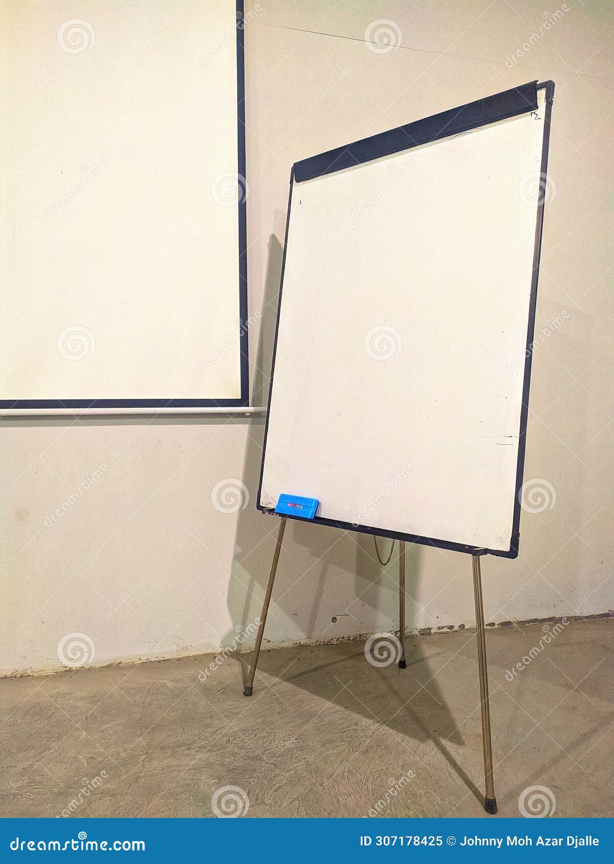 View of Blank Presentation Board Stock Image - Image of view, board ...