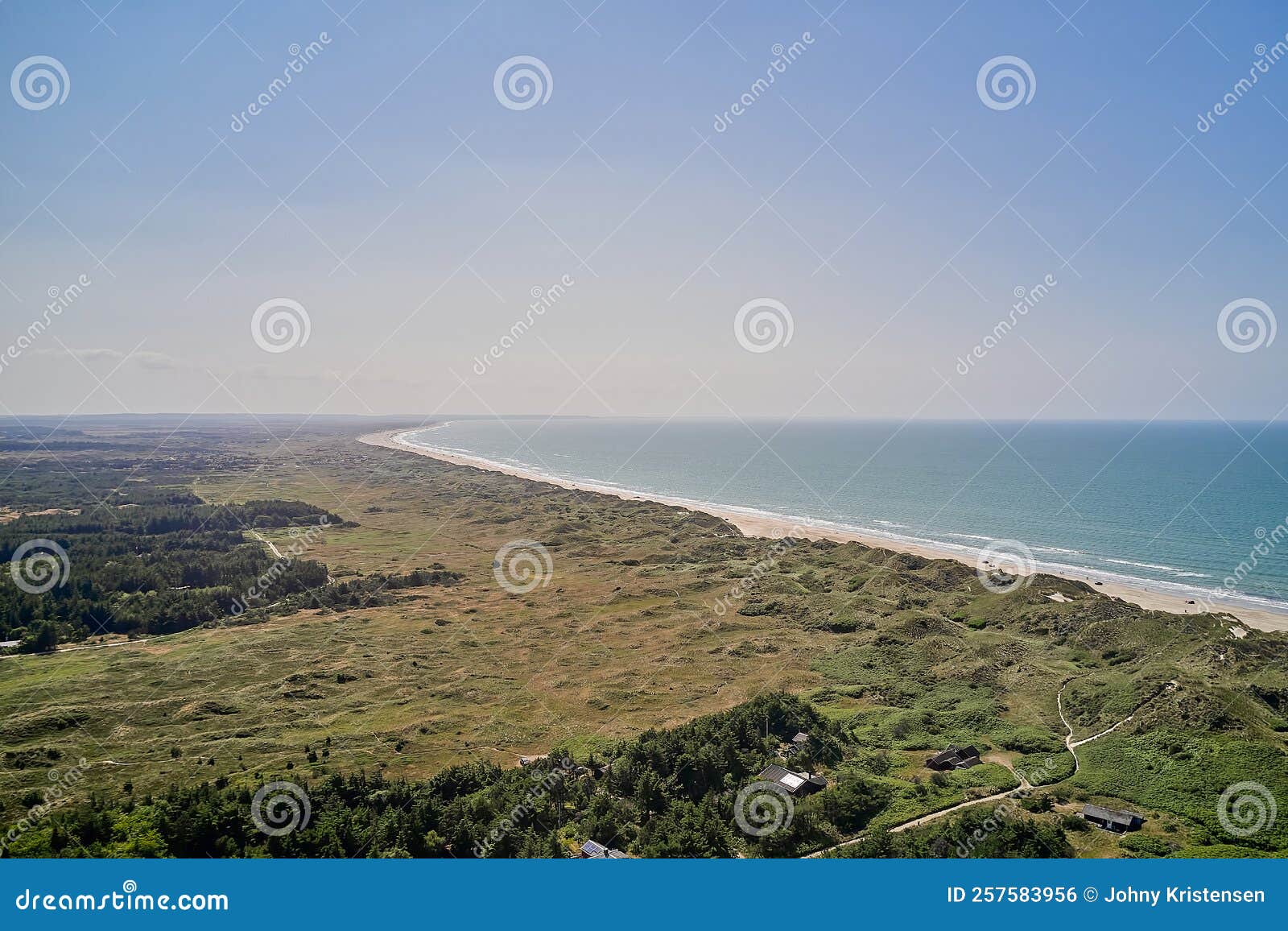 View of Blokhus Beautiful Beach Stock Photo - Image of fresh, sidewalk ...