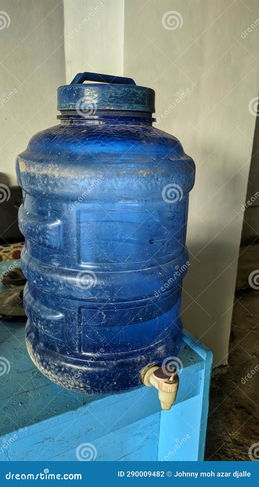 View Blue Gallon of Mineral Water Stock Photo - Image of blue, closeup ...