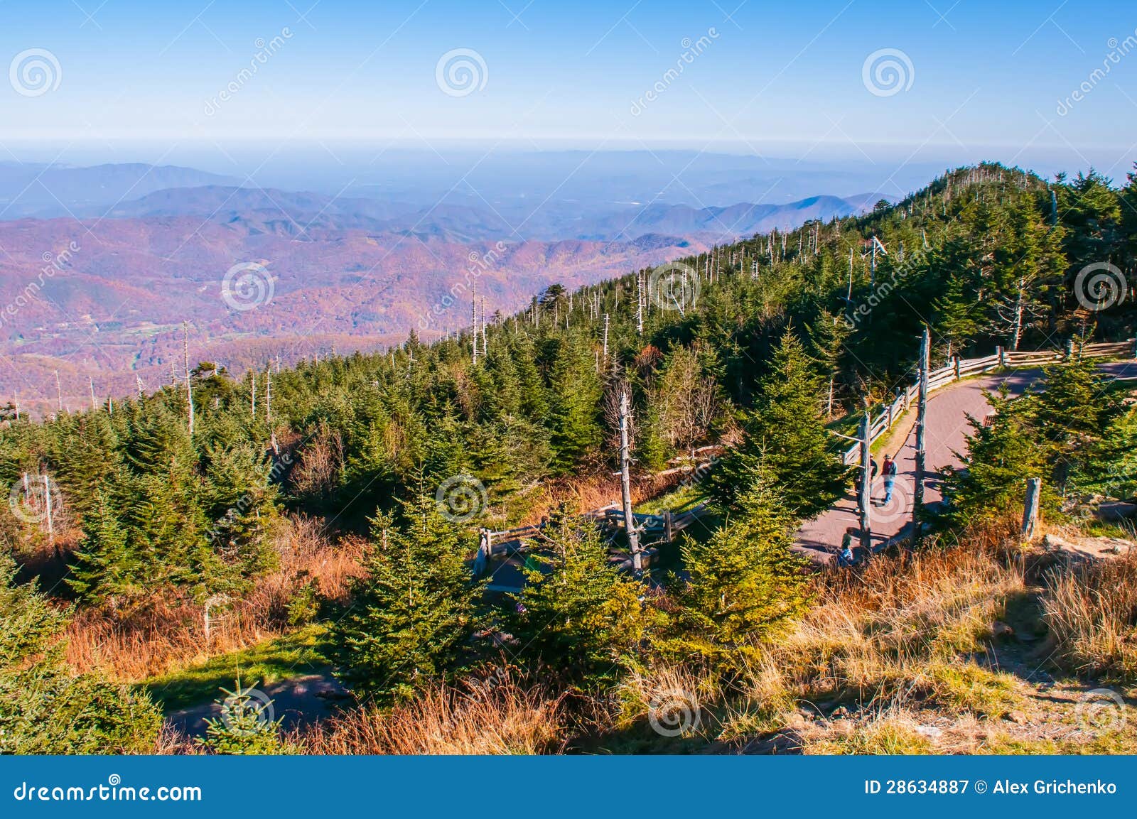 View of the Blue Ridge Mountains during Fall Season Stock Image - Image ...