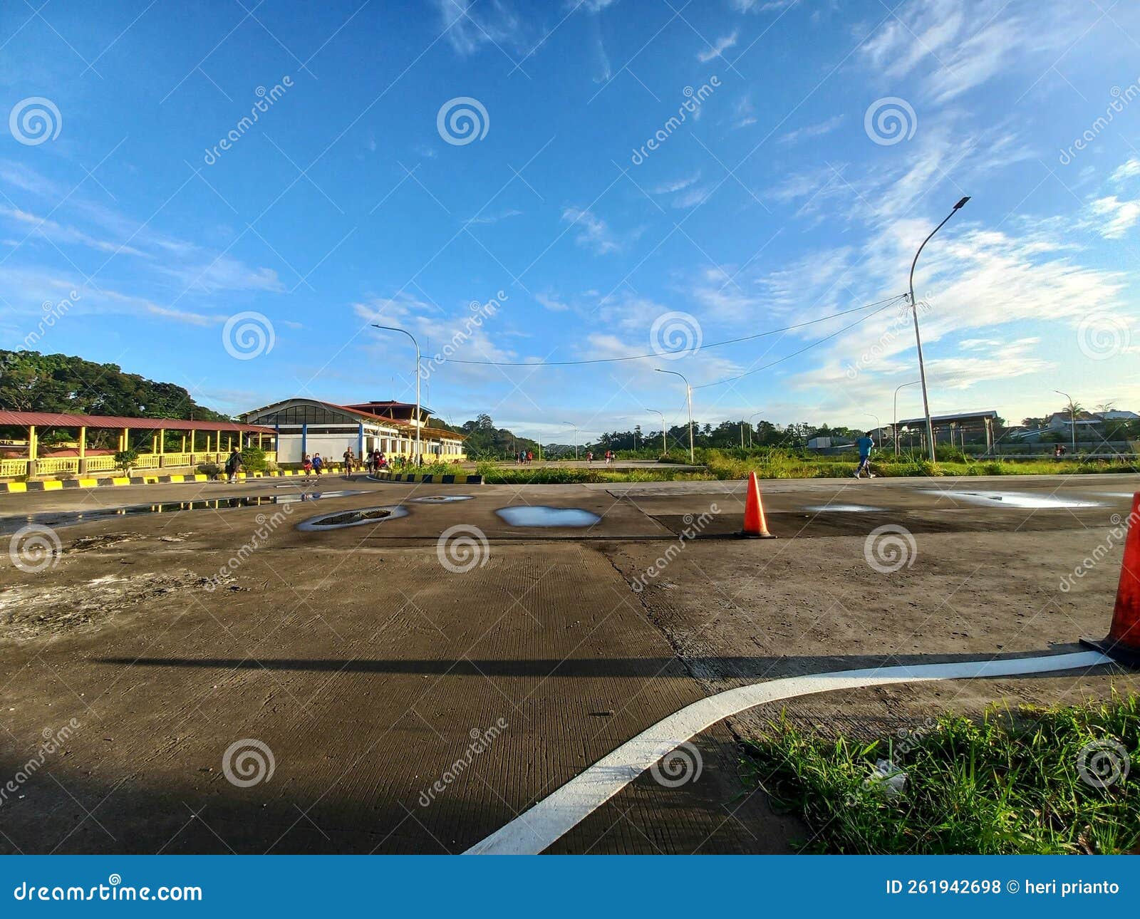 View of the Blue Sky at the Bus Terminal Editorial Stock Photo - Image ...