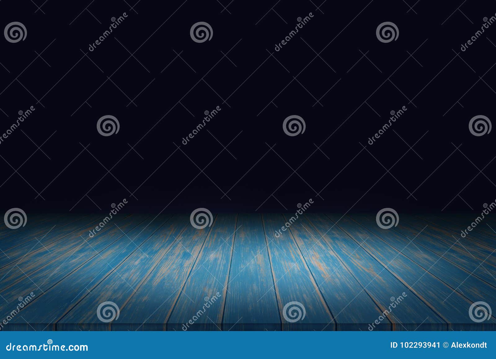 Blue Structured Wooden Panel on a Dark Blue Background Stock Image ...