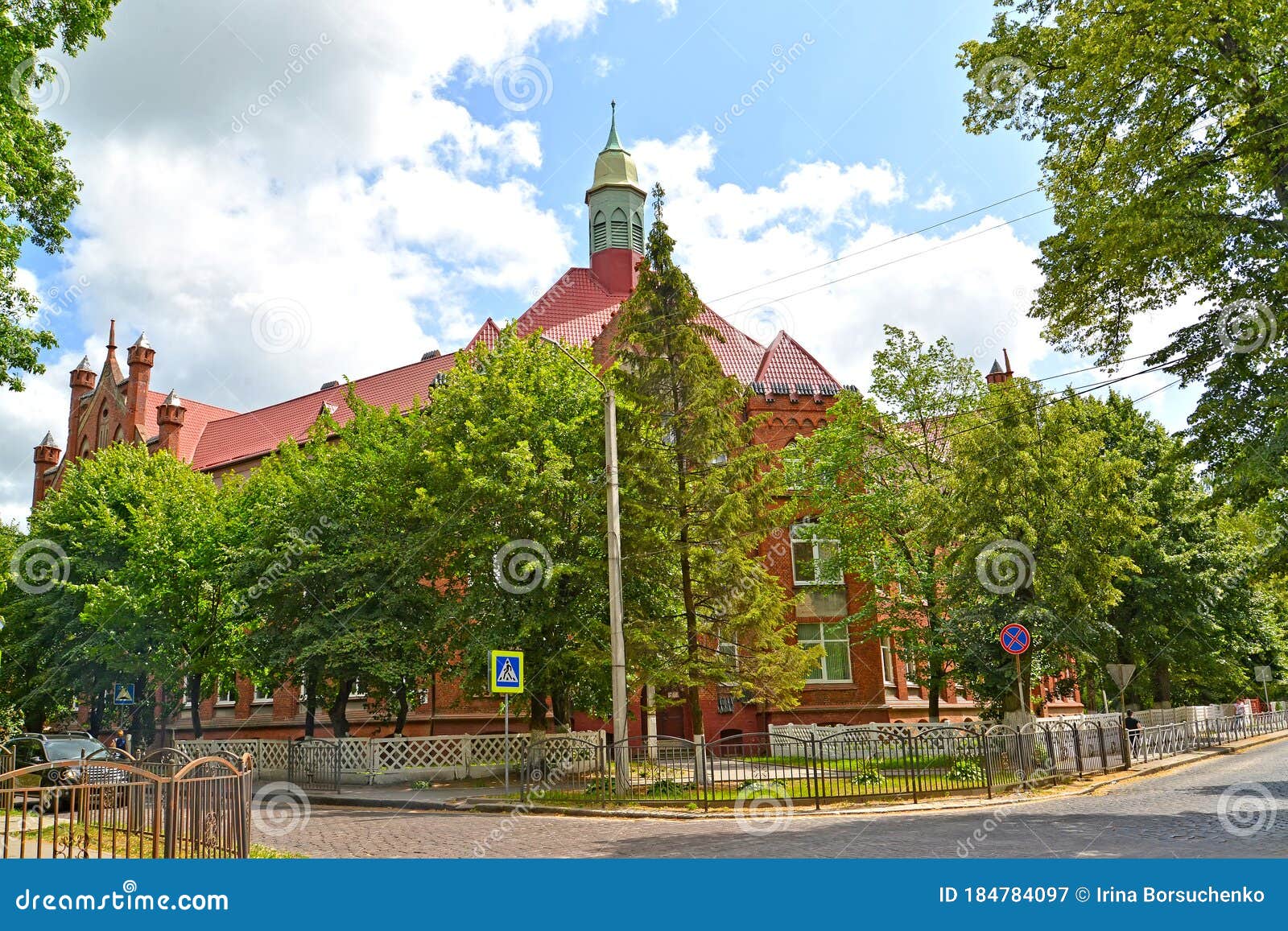 View of the Boarding School Building Tilzit People `s School, 1906 ...