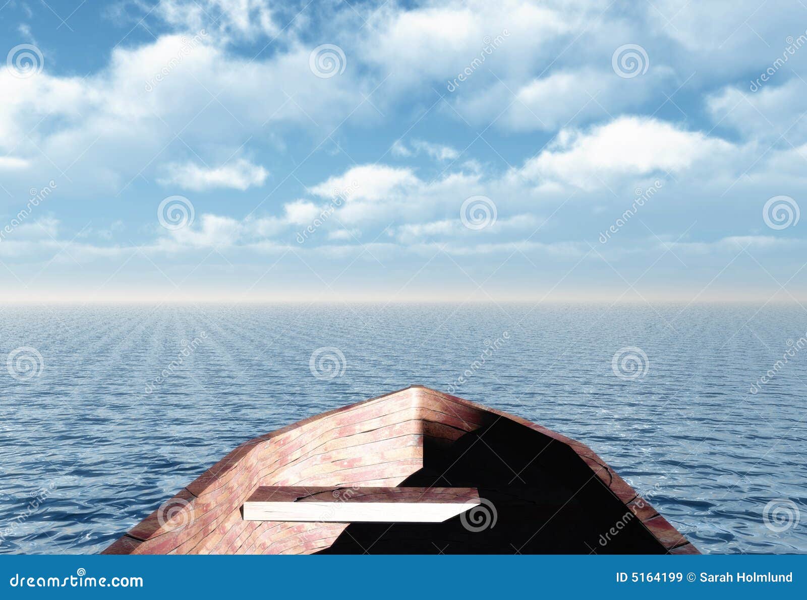 View from a boat stock illustration. Illustration of boat - 5164199