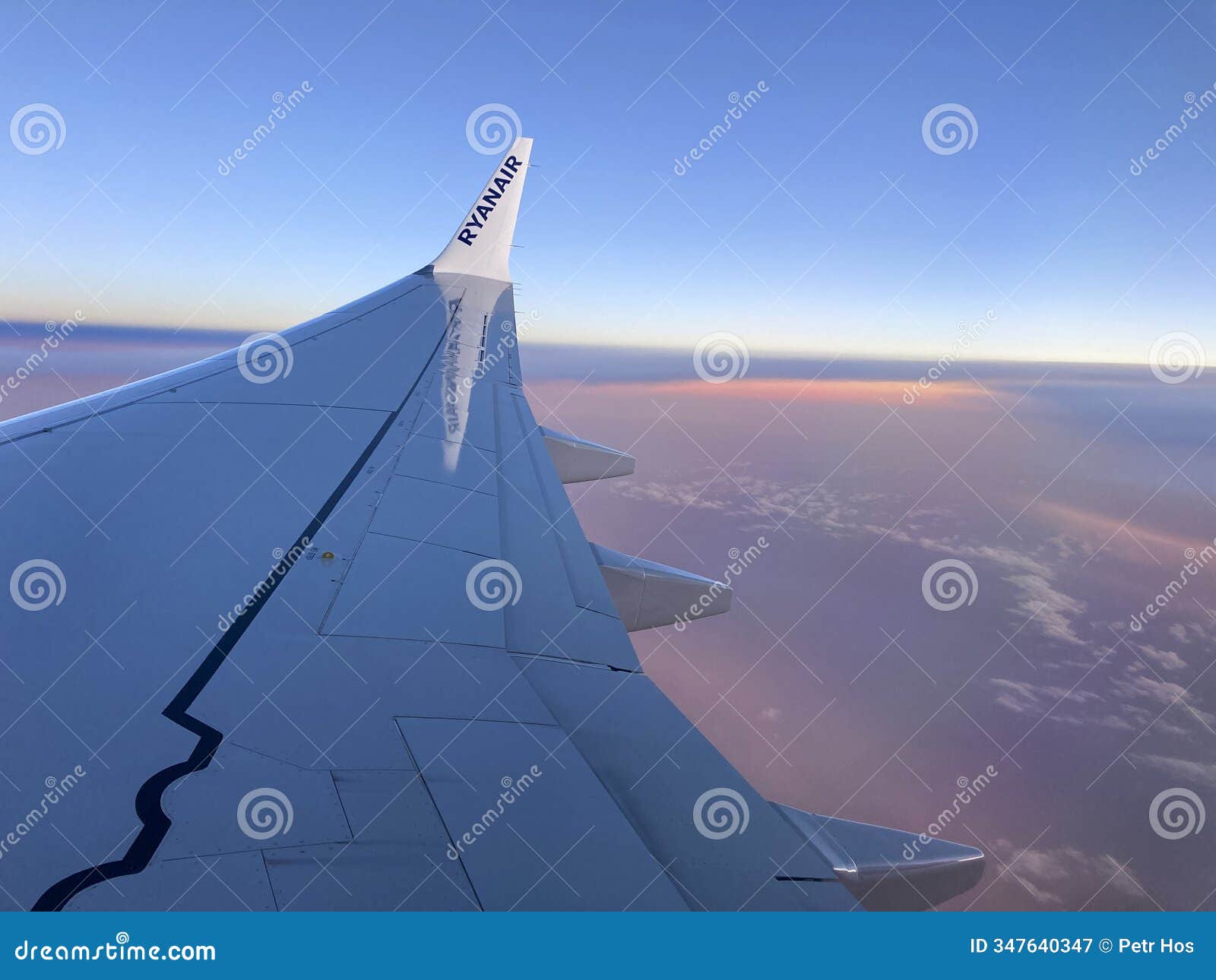 View from Boeing 747 on a Ryan Air Flight Editorial Photography - Image ...
