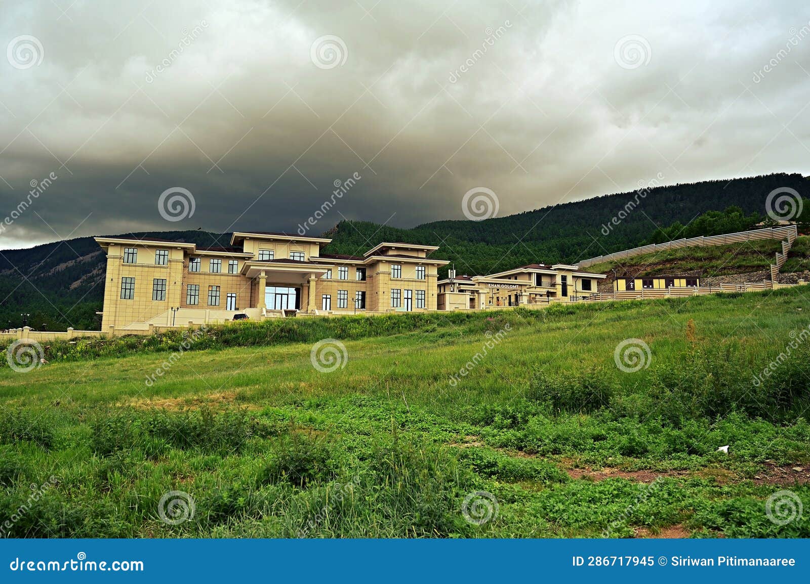 View of Bogd Khan Mountain National Park , Ulaanbaatar , Mongolia Stock ...