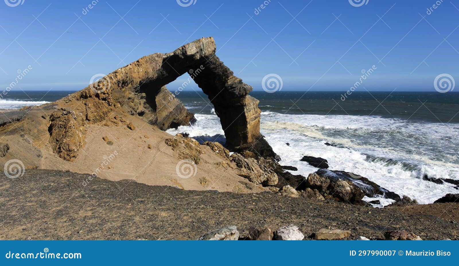 A View of Bogenfels Arch at Luderitz Stock Image - Image of arch ...