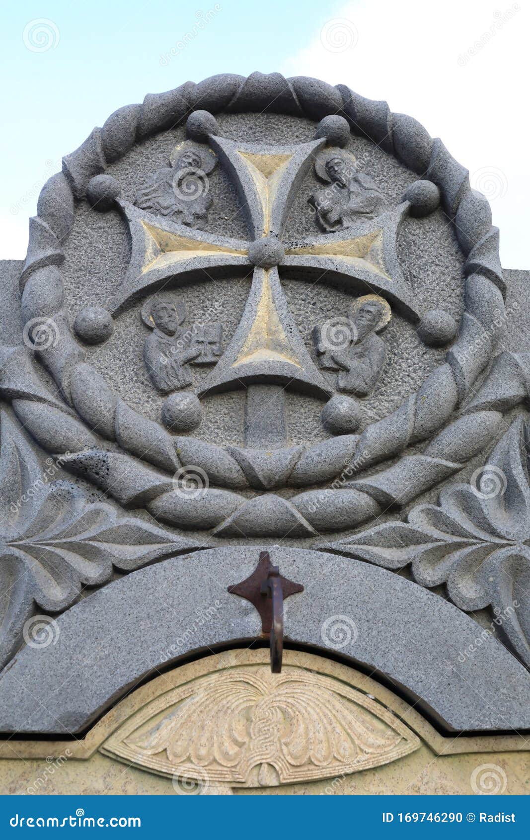 Bolnisi Cross On Sky Background Stock Photography | CartoonDealer.com ...