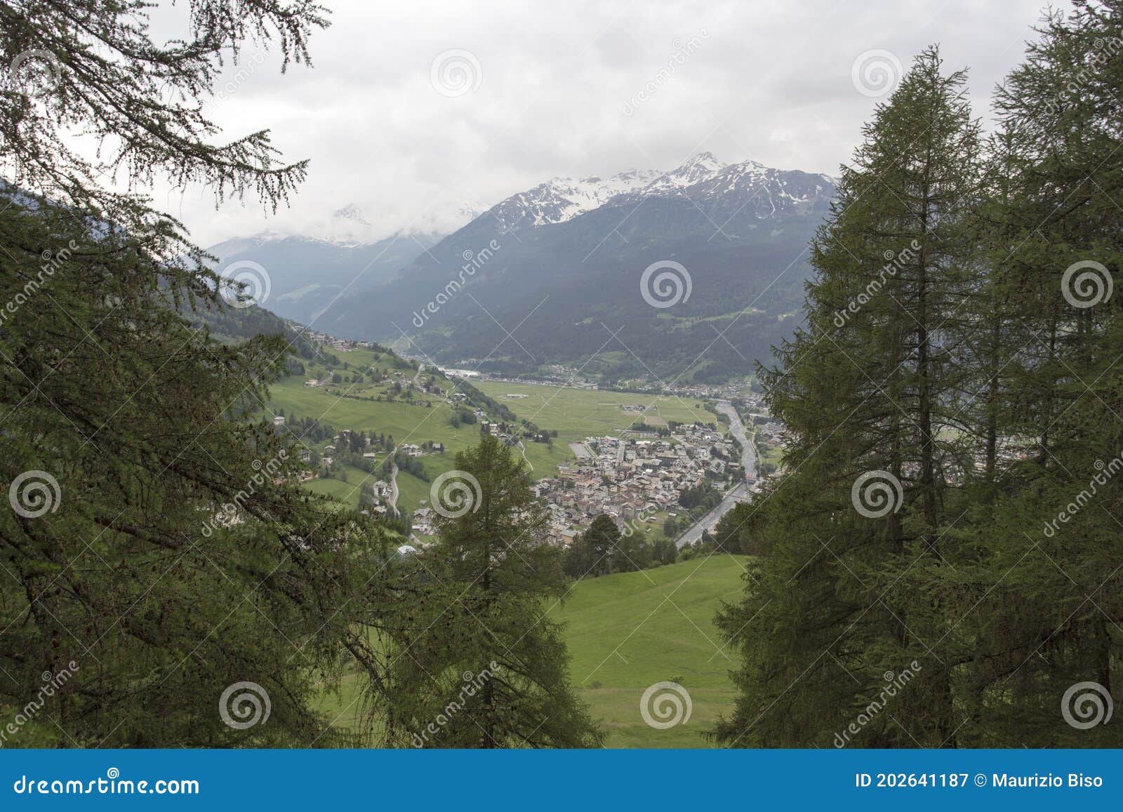 A View of Bormio from Mountain Stock Image - Image of outdoor, vacation ...