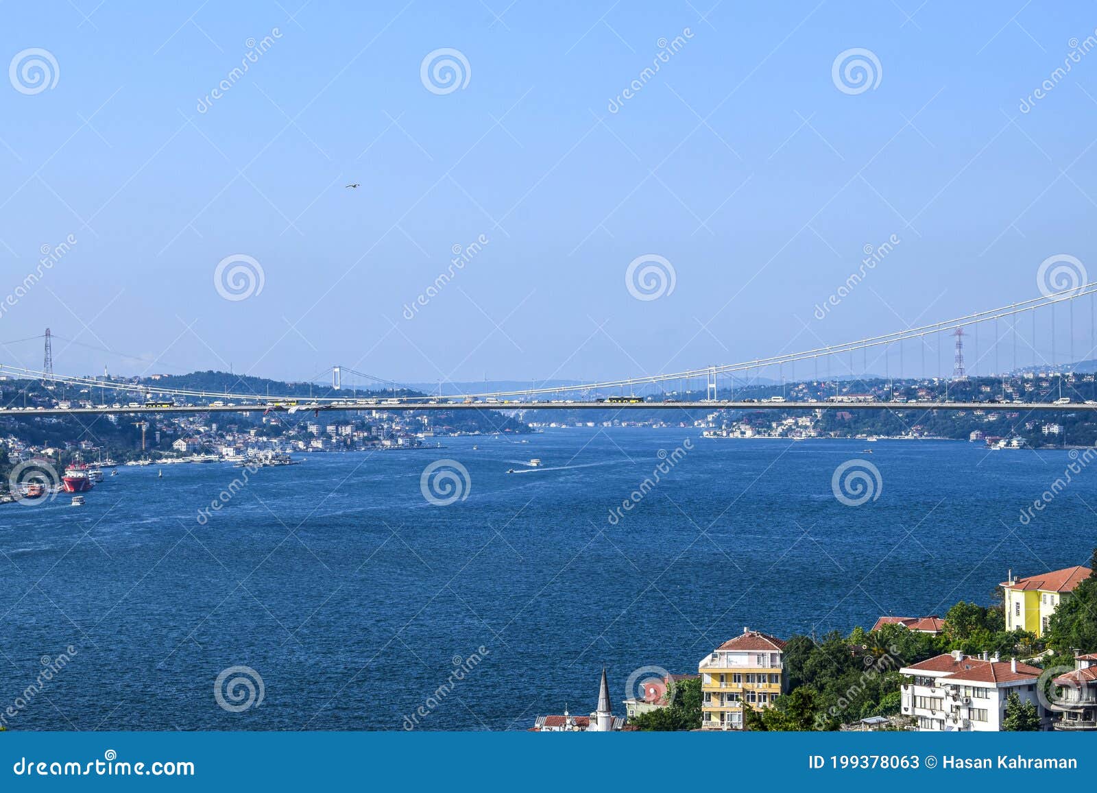 View of the Bosphorus from the Top Stock Image - Image of house2 ...