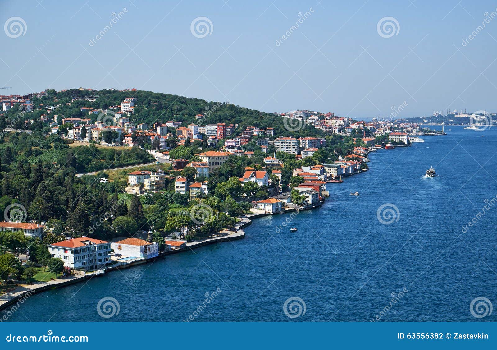 The View of Bosphorus, Turkey Stock Photo - Image of boat, seascape ...