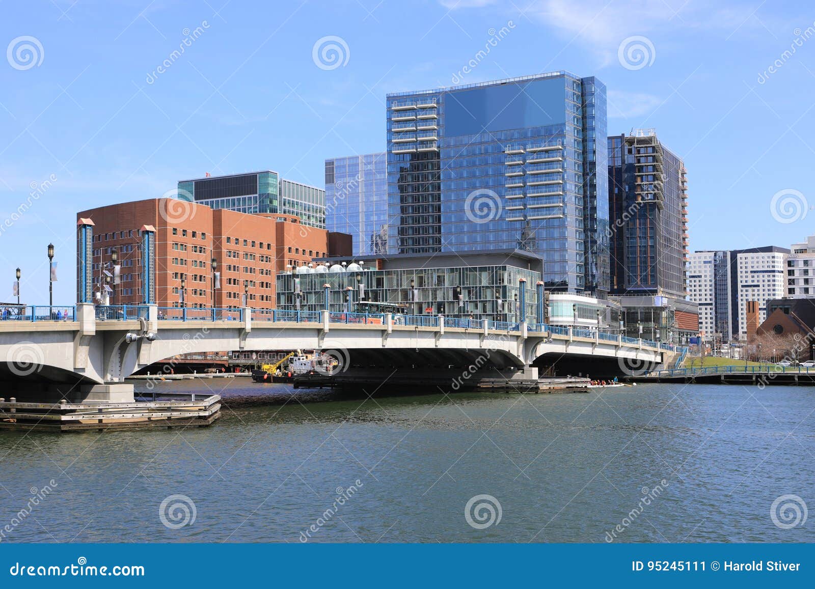 View of the Boston, Massachusetts Harbor Stock Image - Image of seaside ...