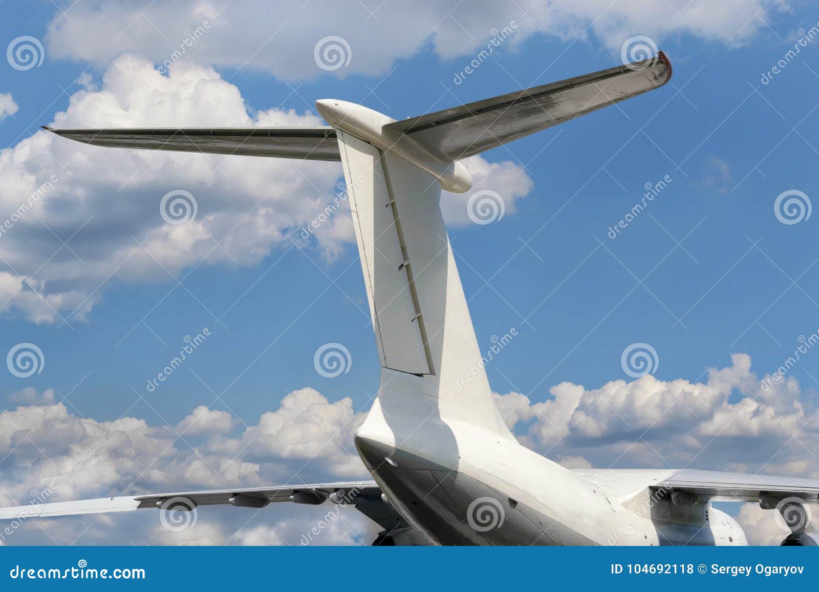 Tail of airplane stock photo. Image of flight, aircraft - 104692118