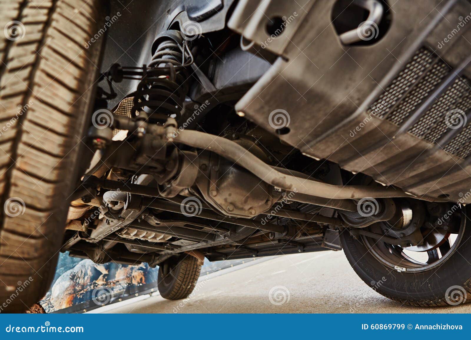View from the Bottom of a Car Stock Image - Image of looking ...