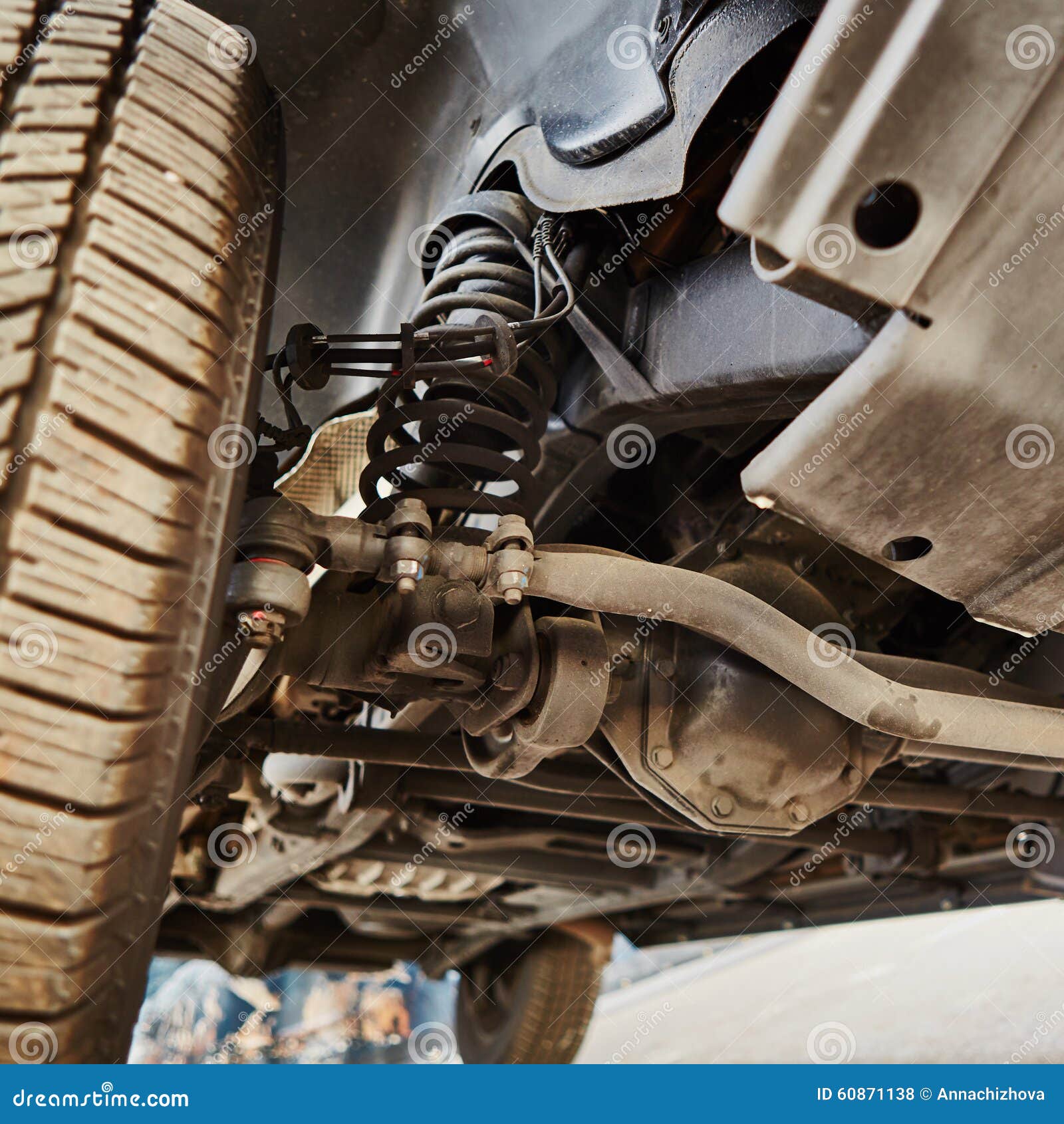 View from the Bottom of a Car Stock Photo - Image of body, construction ...