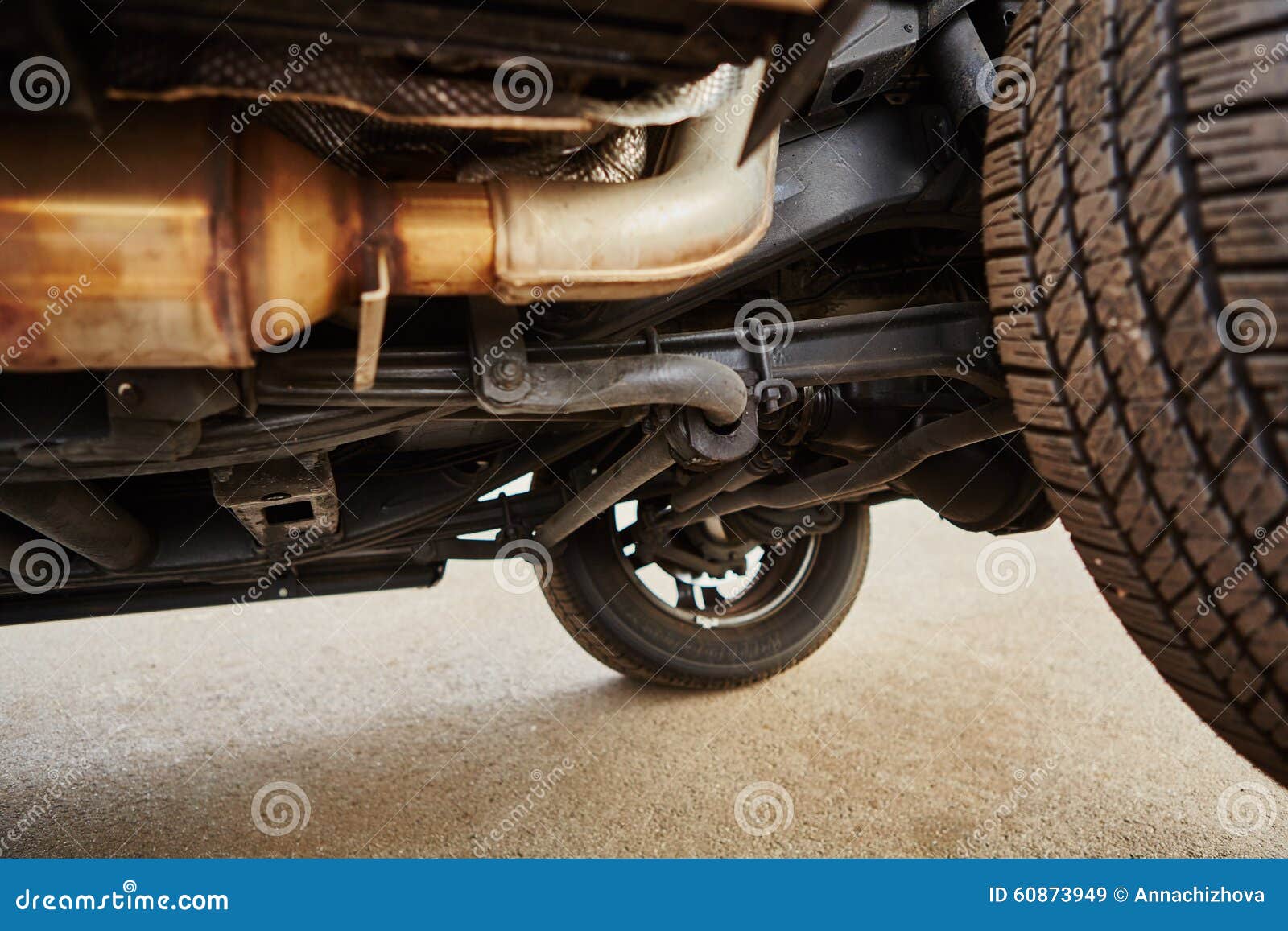 View from the Bottom of a Car Stock Image - Image of engineer ...