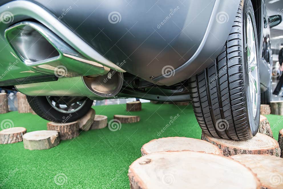 View from the Bottom of Car Stock Photo - Image of repair, maintenance ...