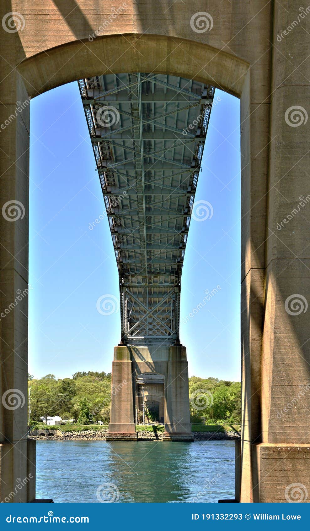 Bridge Viewed from Underside Showing it`s Structure Stock Image - Image ...