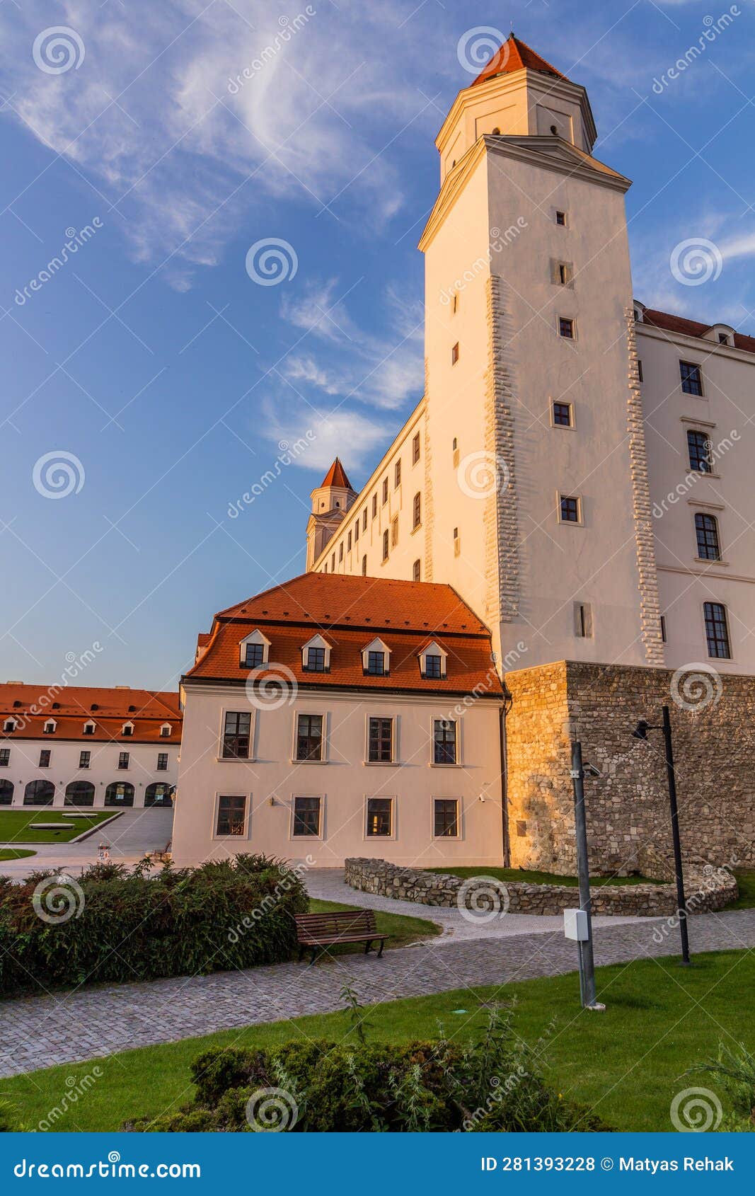 View of Bratislava Castle, Slovak Stock Photo - Image of architecture ...