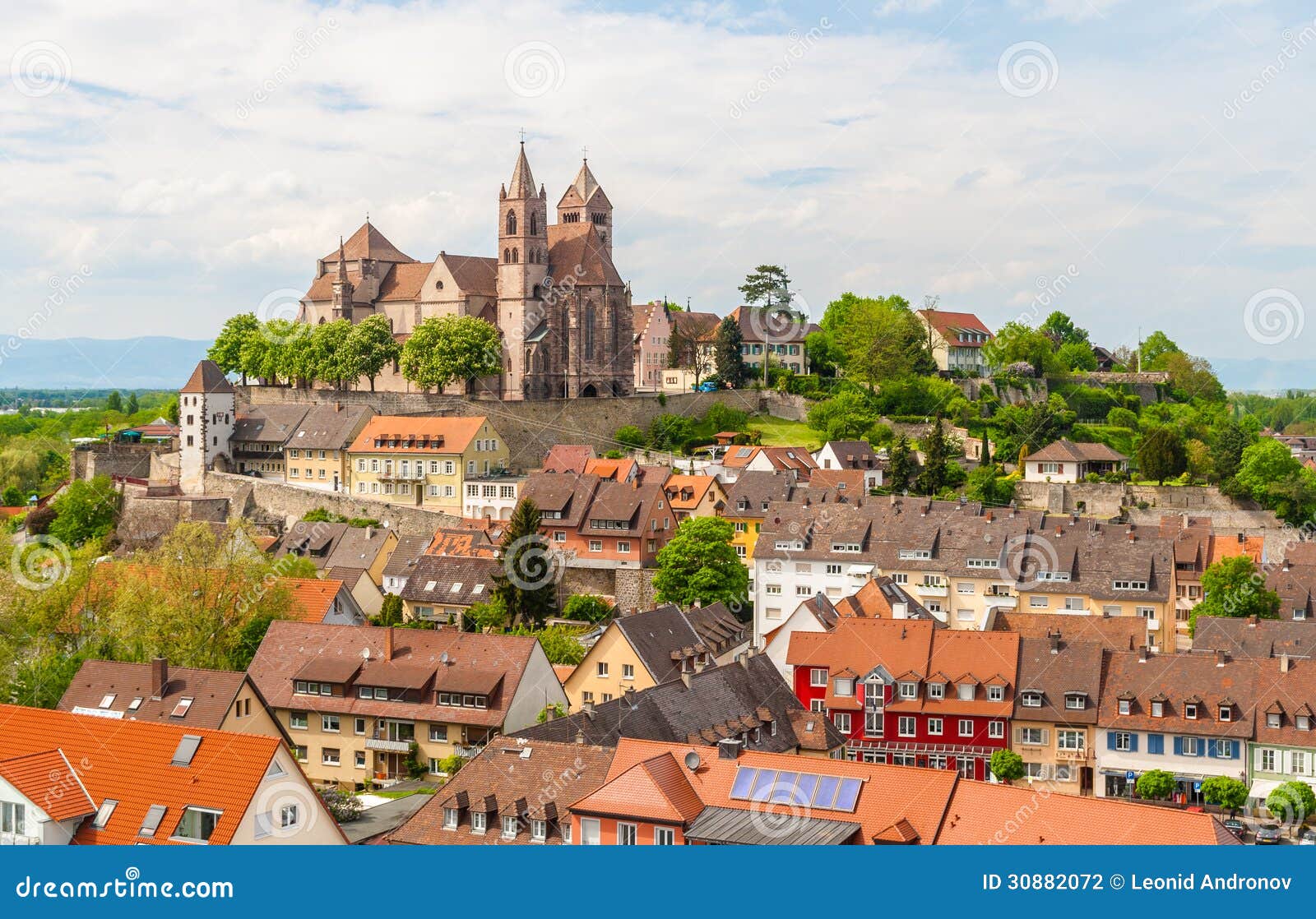 View of Breisach Town - Baden-Wurttemberg, Germany Stock Photo - Image ...