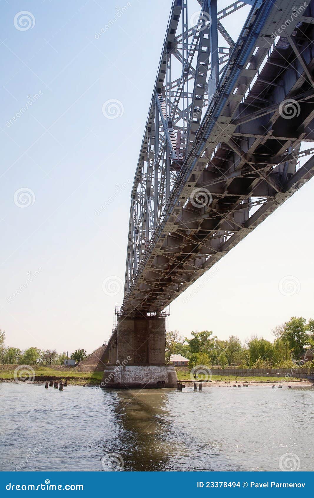 View of bridge from below stock photo. Image of building - 23378494