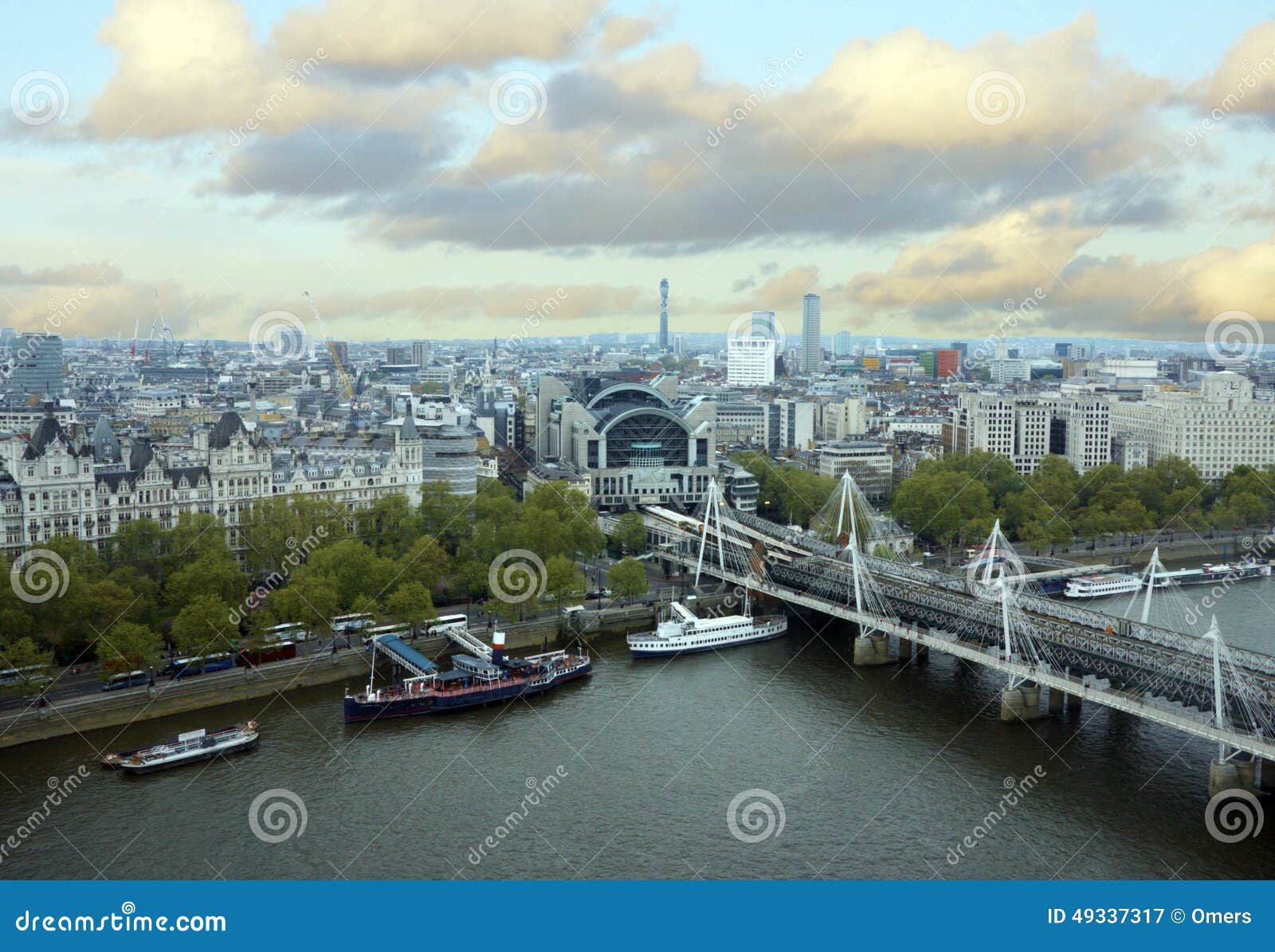 View of bridge in London stock image. Image of europe - 49337317