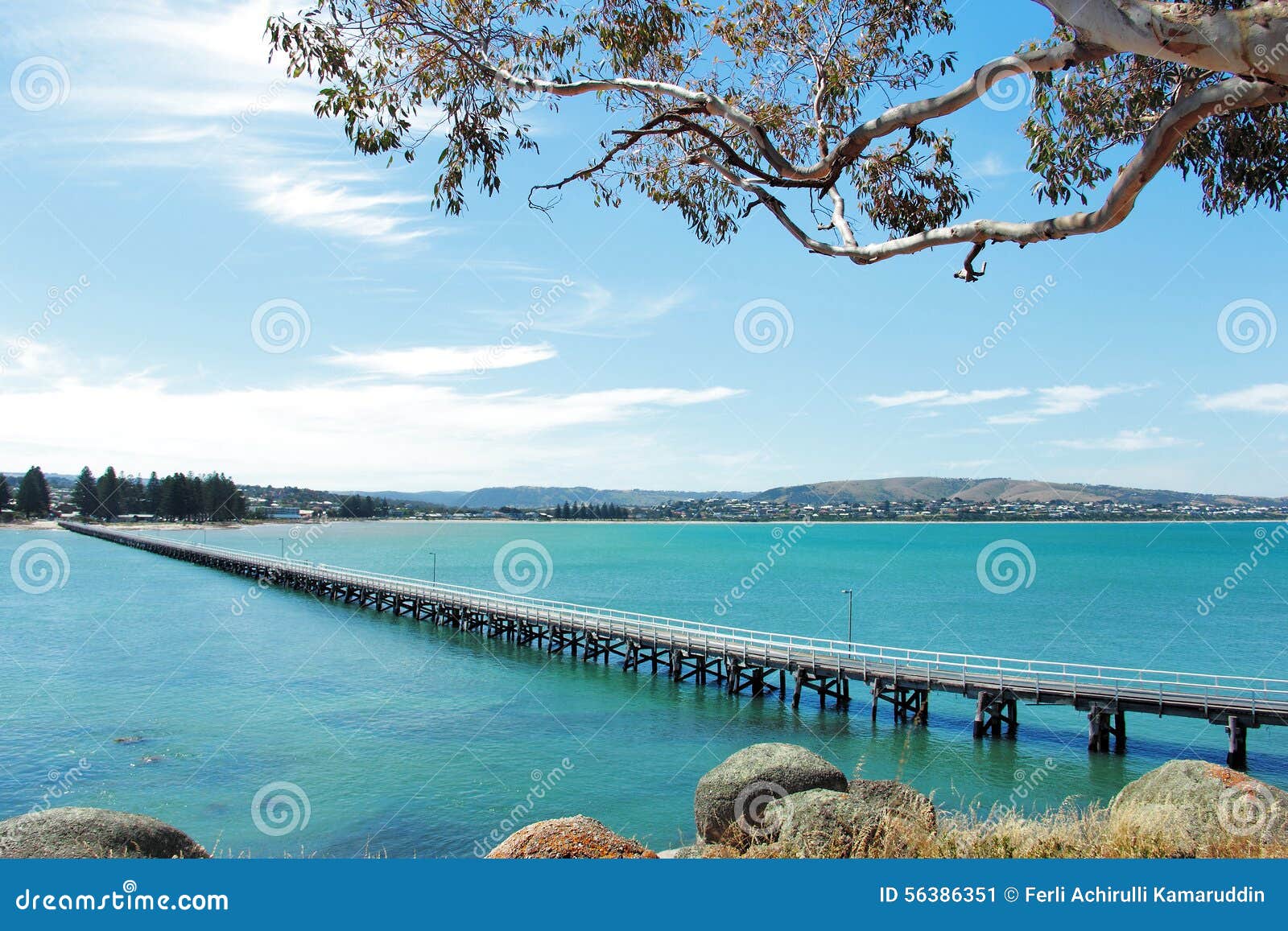 A View of Bridge Over the River that Connects the Island Stock Image ...