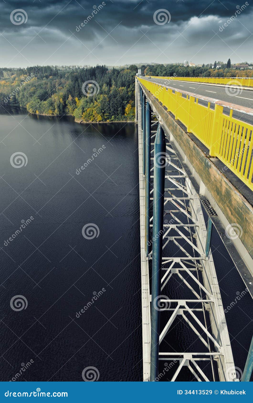 View from bridge stock image. Image of forest, summer - 34413529