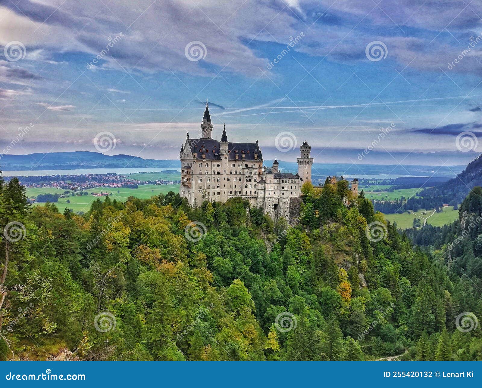 View from the Bridge Towards Castle Stock Photo - Image of terrain ...