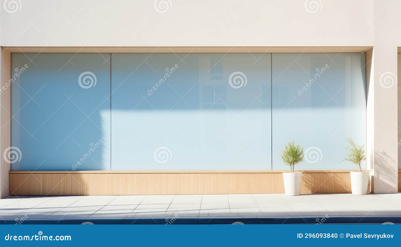 View Bright Building Shop Background Stock Illustration - Illustration ...