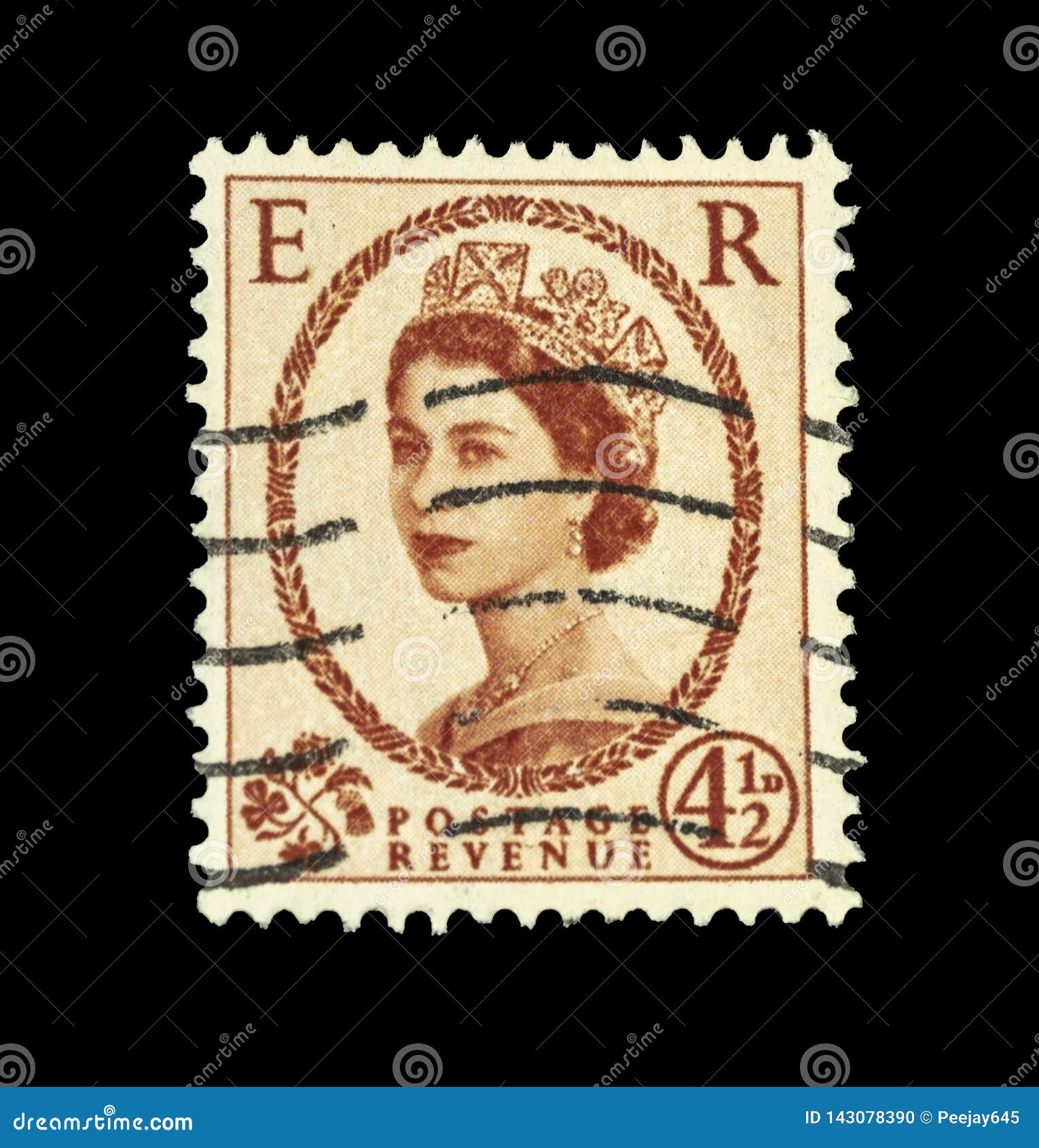 Colourful British Postage Stamps Editorial Image - Image of background ...