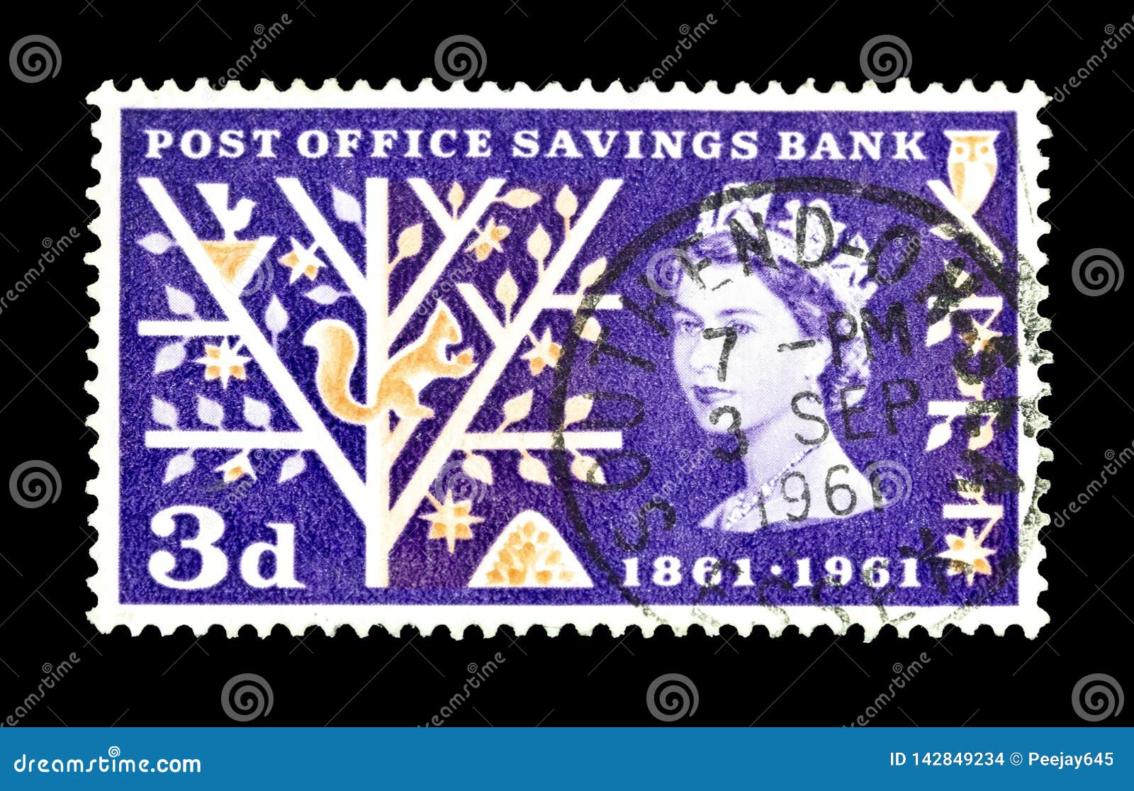 Colourful British Postage Stamps Editorial Stock Image - Image of view ...