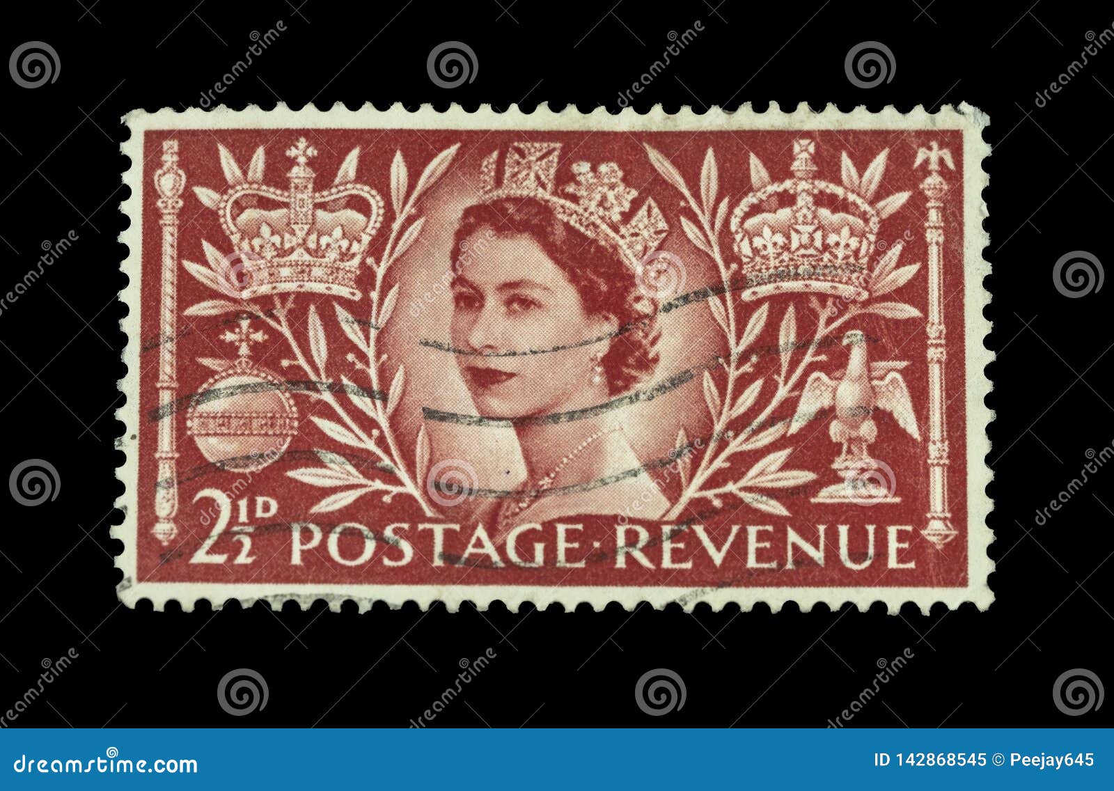 Colourful British Postage Stamps Editorial Image - Image of philately ...