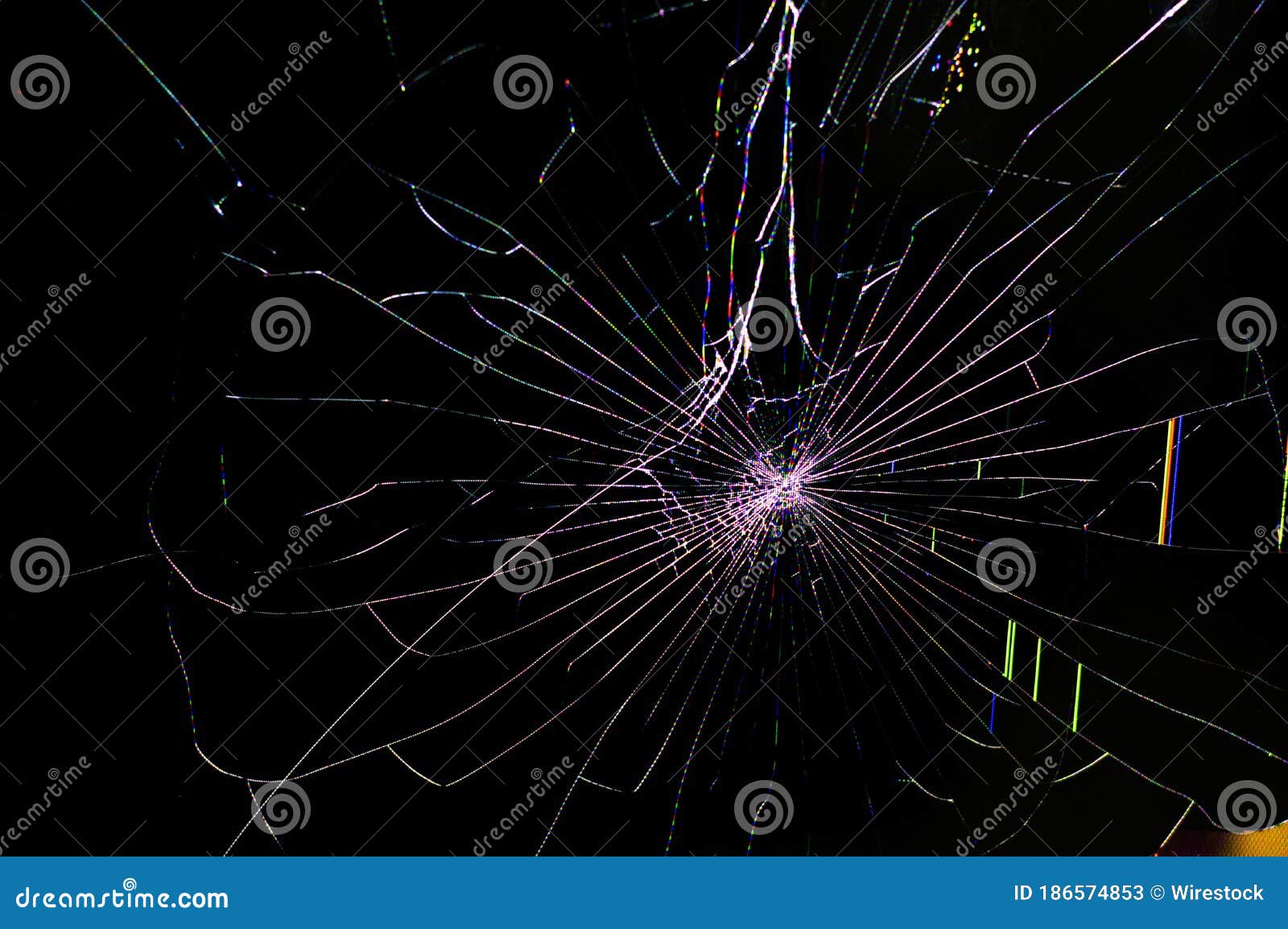 View of a Broken and Non-working Screen of an Electronic Device Stock ...
