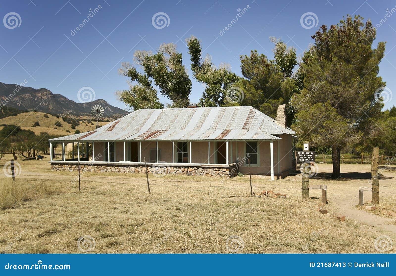 A View of the Brown Canyon Ranch House Editorial Stock Photo - Image of ...