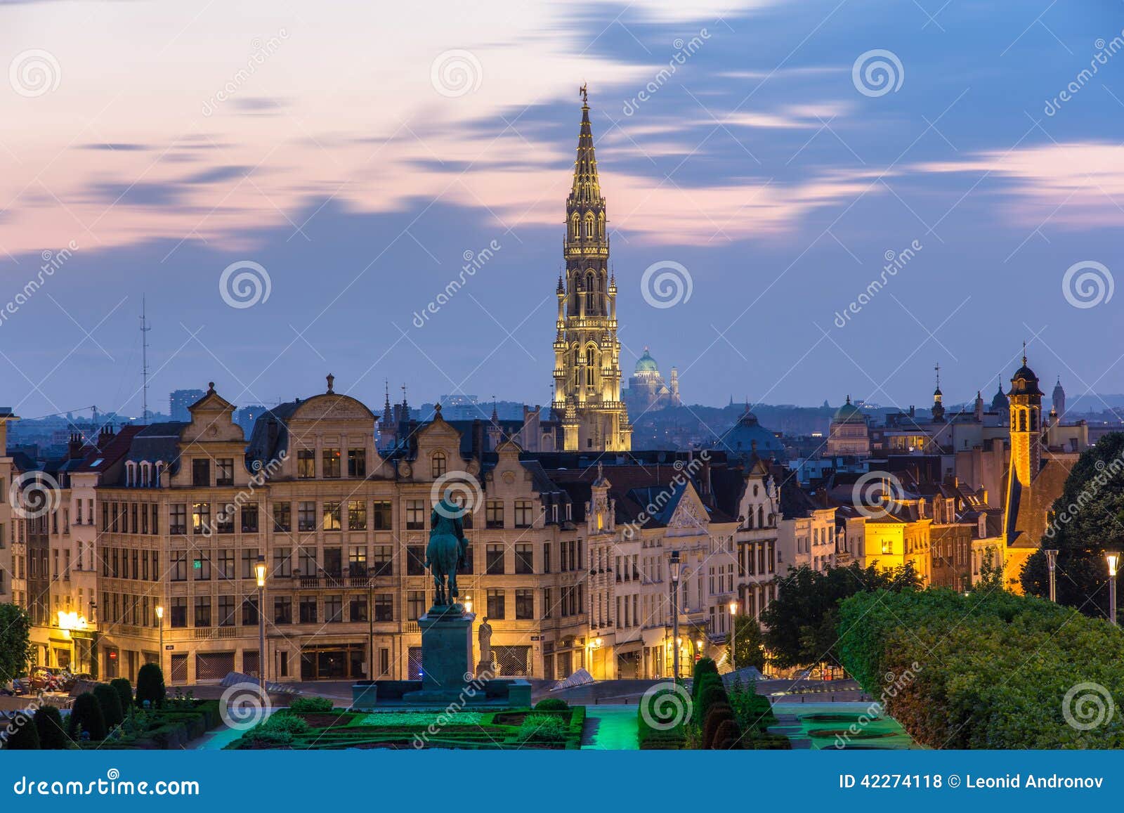 View of Brussels City Center, Belgium Stock Photo - Image of ...