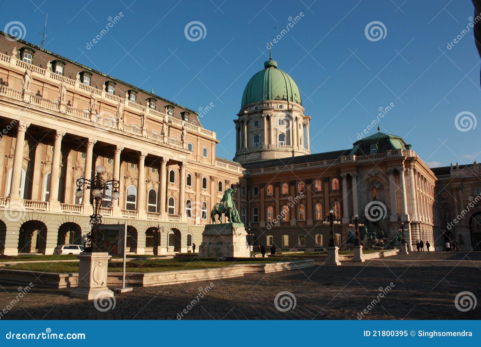 A View of Buda Castle (palace) Stock Image - Image of historic, city ...