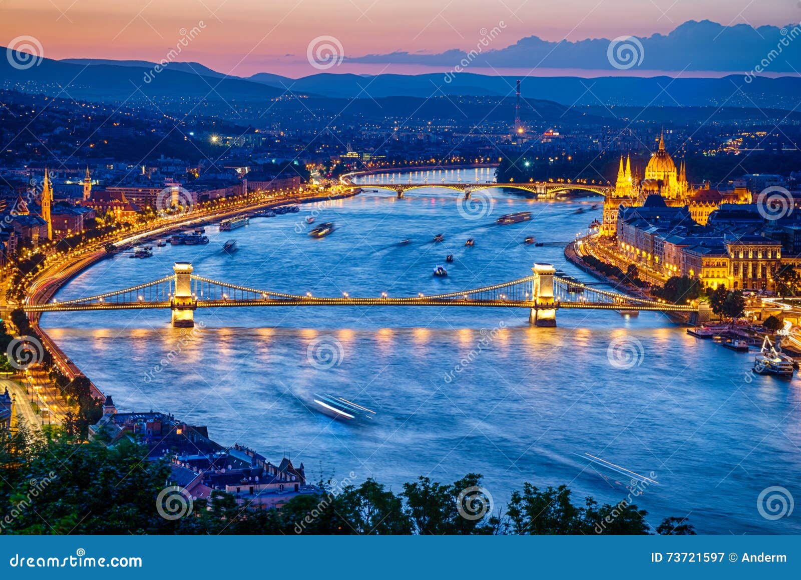 View of Budapest City stock image. Image of cityscape - 73721597