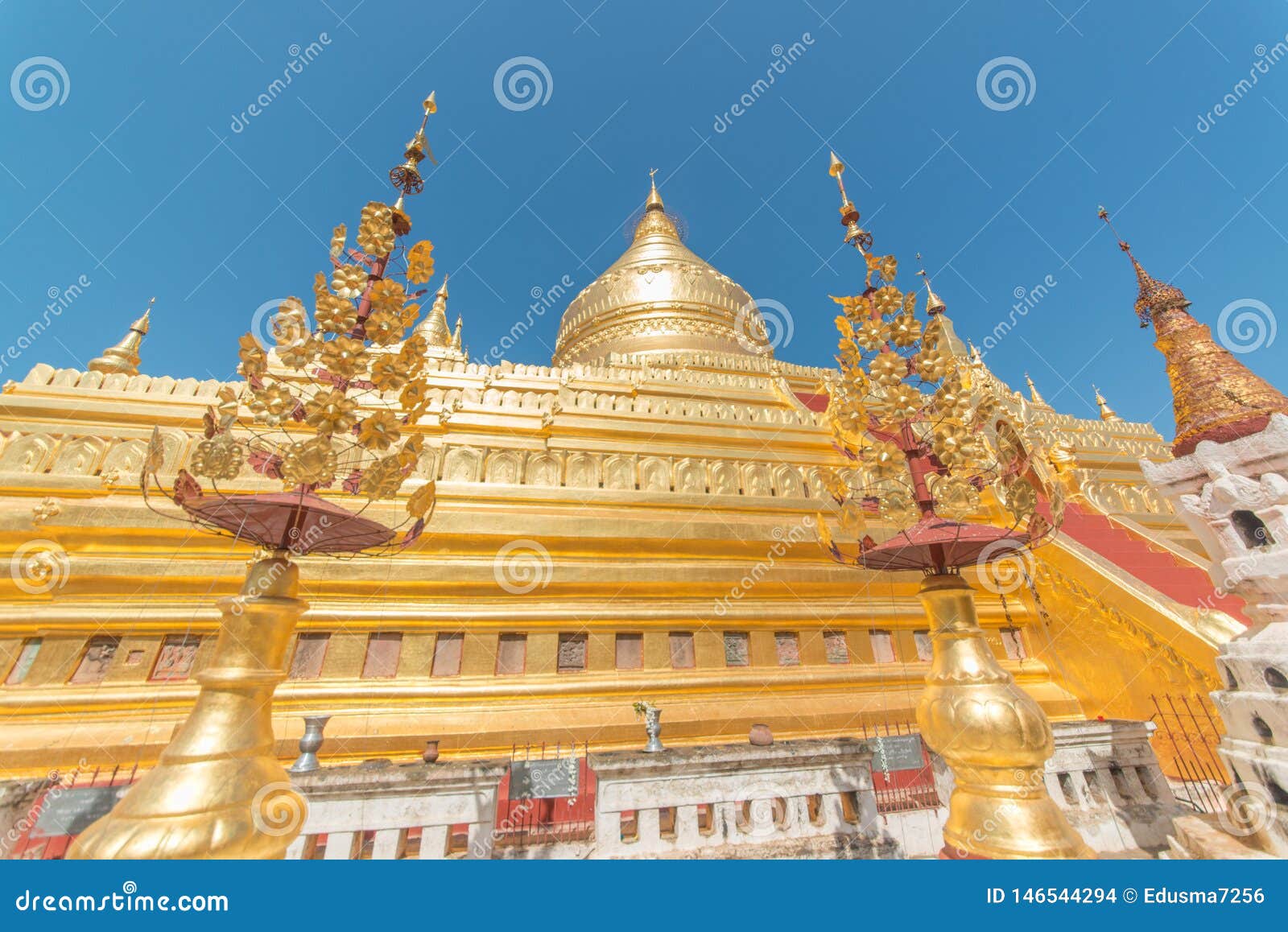 A View of Buddhist Temples in Bagan, Myanmar. Editorial Stock Image ...
