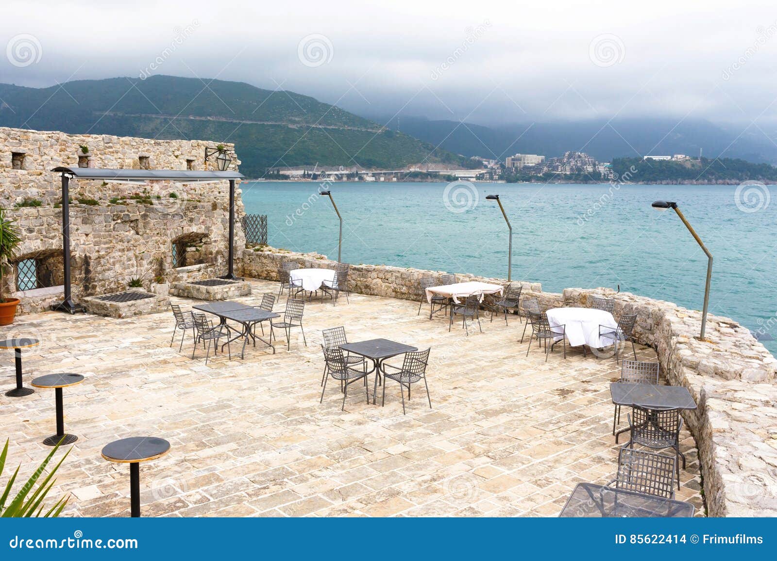 The view of budva old town stock photo. Image of scenic - 85622414
