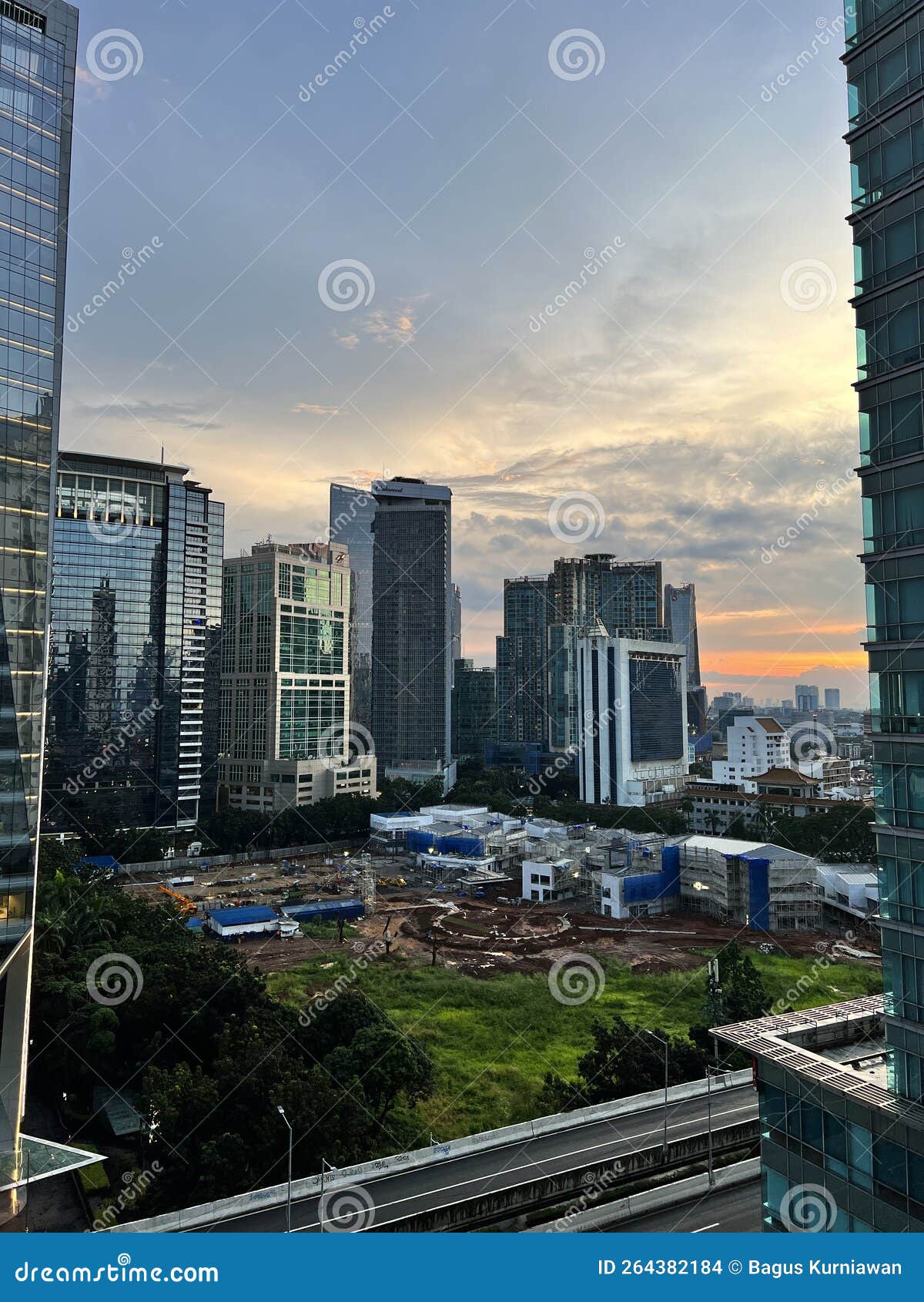 Jakarta building cityscape editorial stock image. Image of hour - 264382184